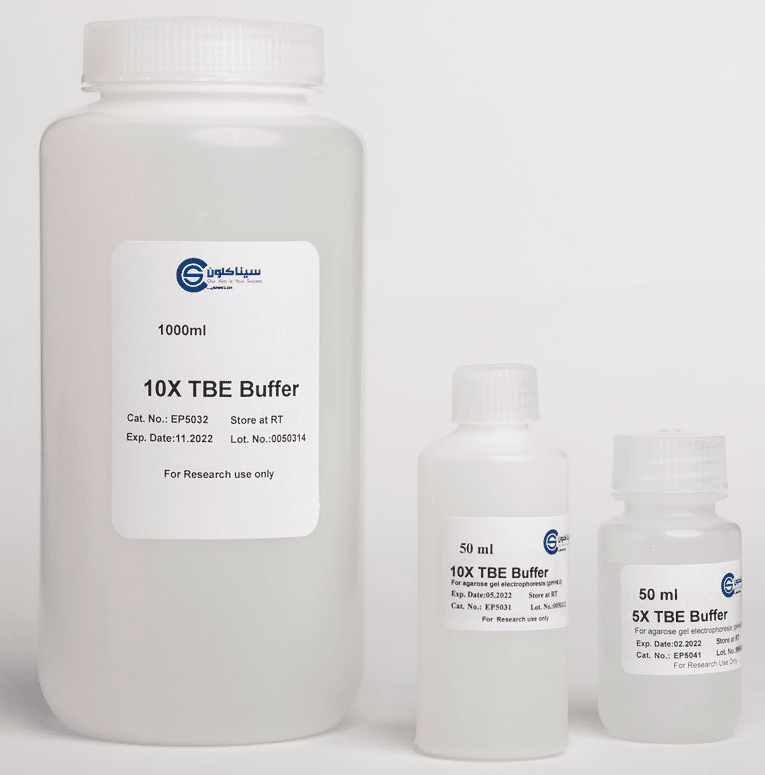 TBE Electrophoresis Buffer 10X-50ml - زیست فناوری سینوهه